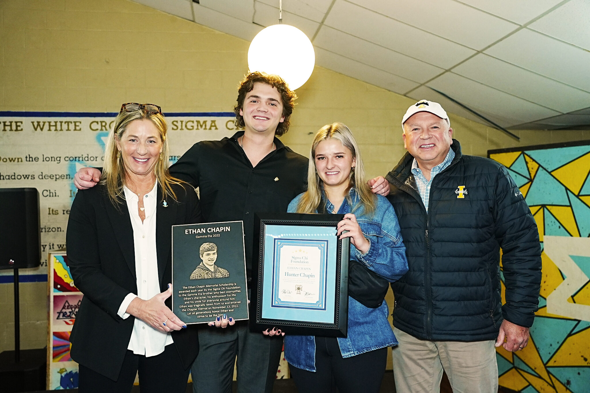 Sigma Chi Awards Hunter Chapin with Inaugural Ethan Chapin Memorial ...